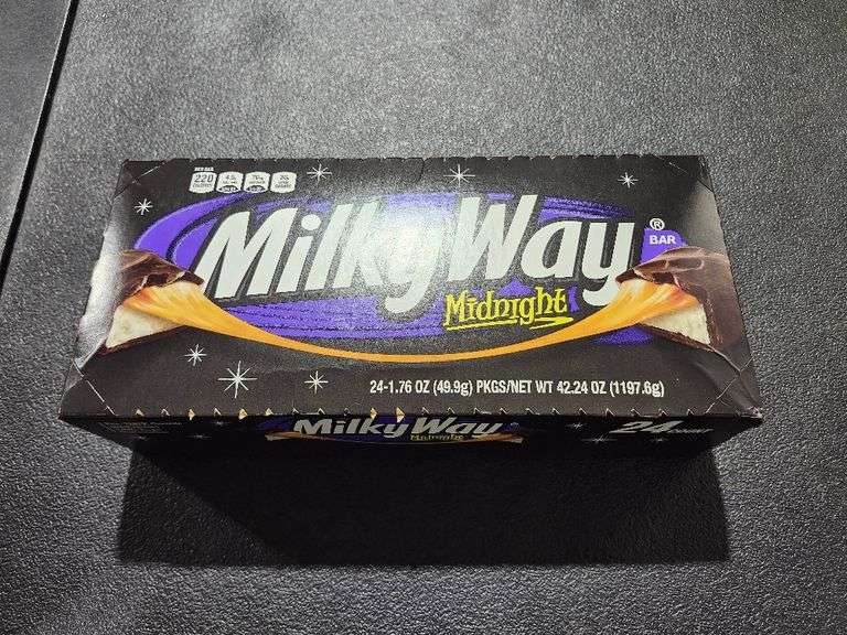 Milky Way Midnight Dark Chocolate, 1.76 Oz, 24 Count - Matthews Auctioneers