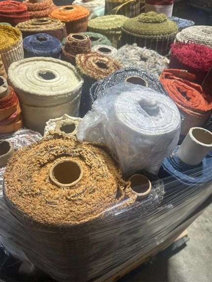 Pallet Of Upholstery Fabric - Matthews Auctioneers