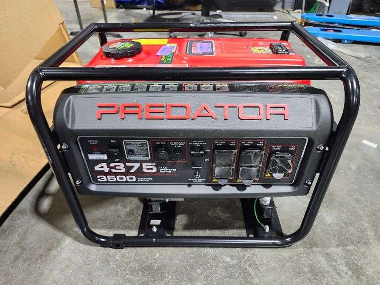PREDATOR 4375 Watt Gas-Powered Portable Generator with CO SECURE ...