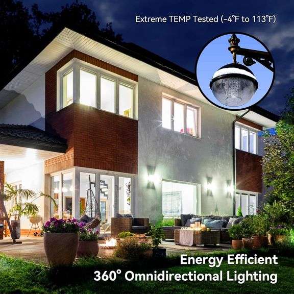 2 Pack 500W Equivalent LED Corn Light Bulb 5500 Lumen 6500K 60W Large ...