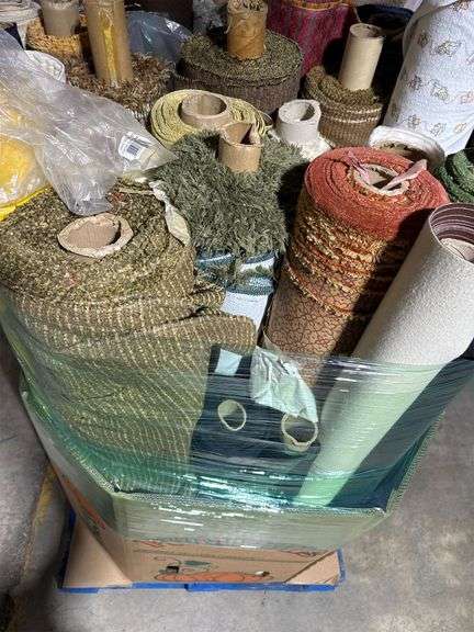 Pallet Of Upholstery Fabric - Matthews Auctioneers