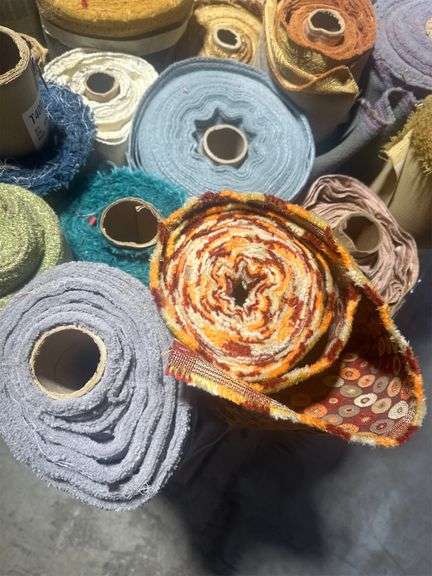 Pallet Of Upholstery Fabric - Matthews Auctioneers