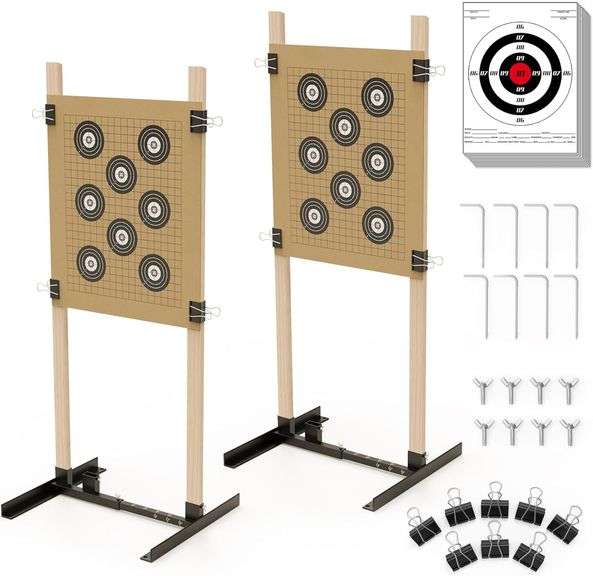 KNINE OUTDOORS Shooting Target Stand for Outdoors, Durable Paper Target ...