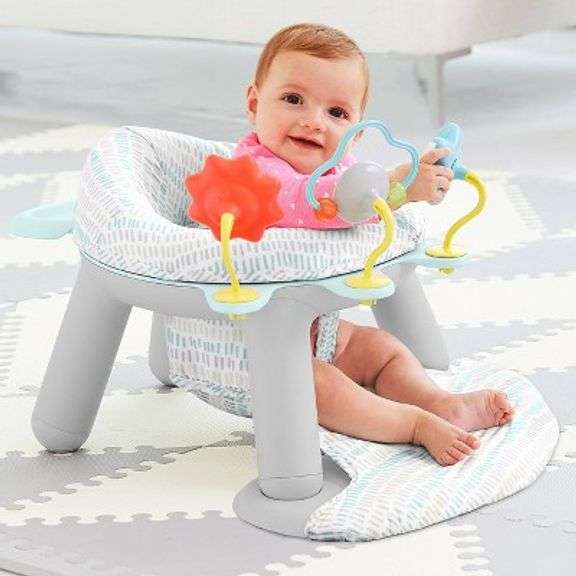 Skip Hop Baby Seat Silver Lining Cloud 2-in-1 Sit-up Chair & Activity ...