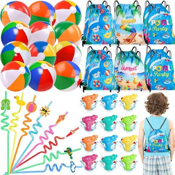 Pool Party Favors, Beach Party Favors - 12 Pack Beach Party Supplies ...