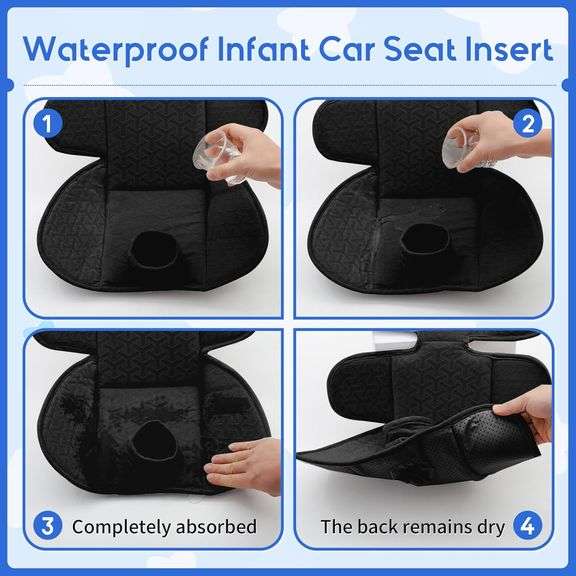 Infant Insert for Doona, Thickened Baby Car Seat Head & Body Support ...