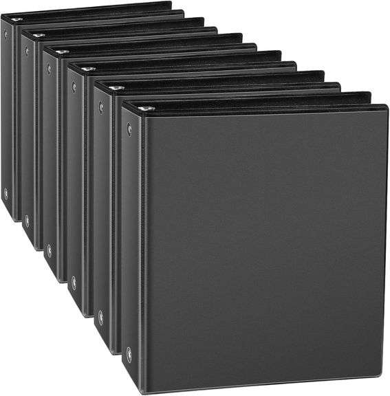 CIXILDTS 2-inch 3 Ring Binder with 2 Interior Pocket0s, 2' Basic ...