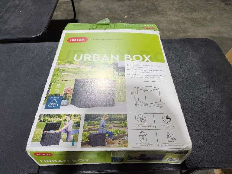 Keter Urban Box, 30 Gallon - Matthews Auctioneers
