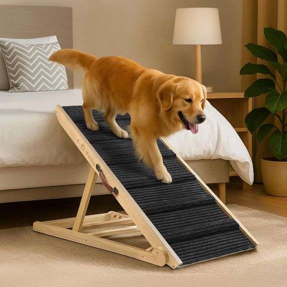 Dog Ramp for Bed Couch Extra Wide Folding Pet Ramps for Large Dogs to ...