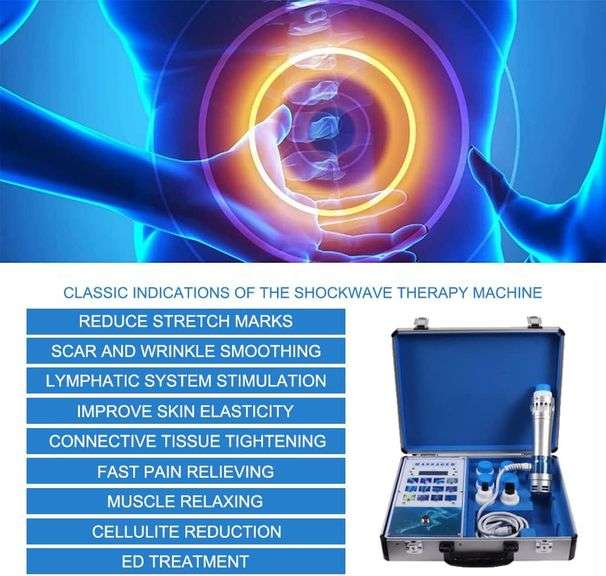 Extracorporeal Shockwave Therapy Machine,Shockwave Deep Muscle Massager for E-D Pain Relief ...