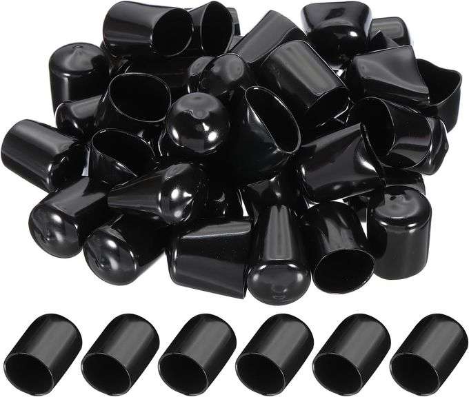 PATIKIL 22mm/0.87" Rubber End Caps, 44 Pcs Screw Caps Covers Flexible ...