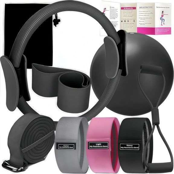 Oylyoyea 8Pcs Yoga Sets for Women Pilates at Home Equipment Pilates ...