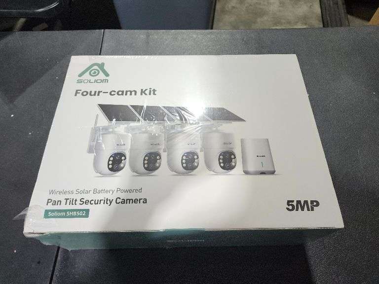 SOLIOM- 5MP Security Cameras Wireless Outdoor, No Subscription,4-Cam ...