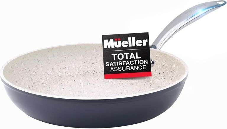 Mueller 12-Inch Fry Pan, Heavy Duty Non-Stick German Stone Coating ...