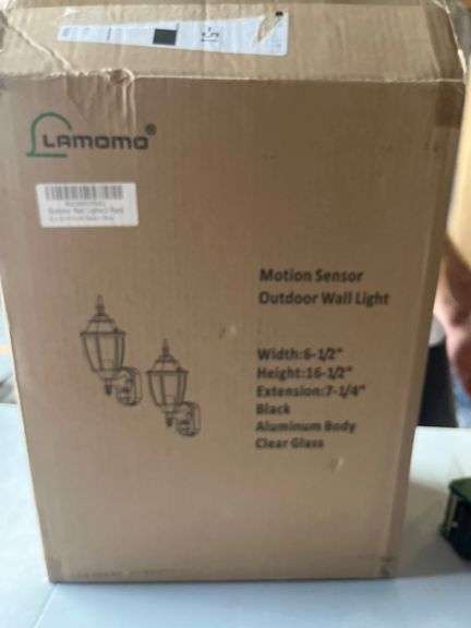 Lamomo Outdoor Wall Sconce, Dusk to Dawn Motion Sensor Light Fixtures ...