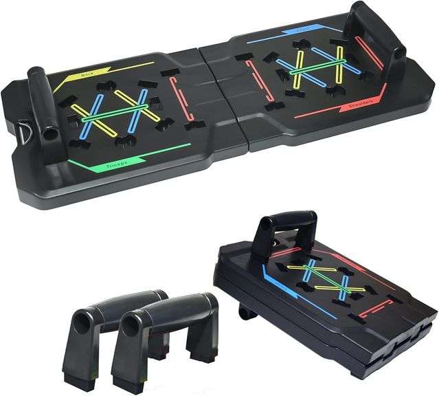 Push Up Board, Portable Foldable Multi-Function Push Up Bar ...