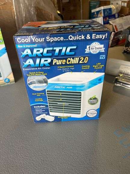 Arctic Air Pure Chill 2.0 Cooler - Quiet, Portable, Hydro-Chill for ...