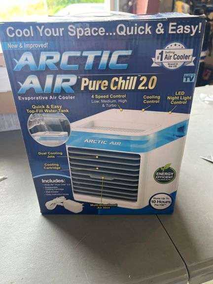 Arctic Air Pure Chill 2.0 Cooler - Quiet, Portable, Hydro-Chill for ...