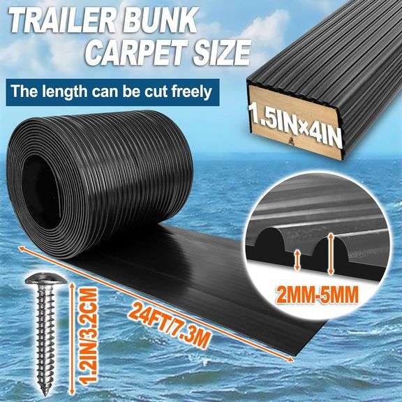 Desunqin PE Waterproof Bunk Wrap Kit 24ft Roll, Boat Trailer Bunk ...