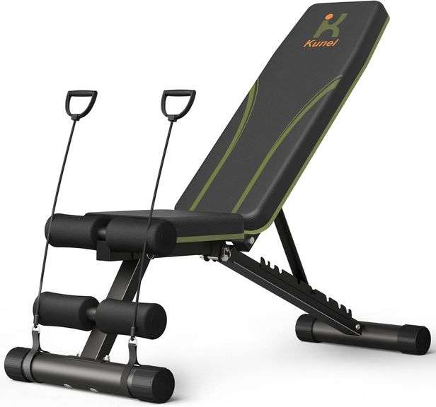 Kunel Adjustable Weight Bench for Home Gym, Foldable 700LBS Workout ...