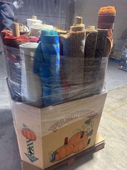 Pallet Of Upholstery Fabric - Matthews Auctioneers