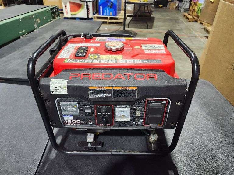 PREDATOR 1800 Watt Gas-Powered Portable Generator with CO SECURE ...