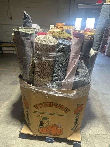 Pallet Of Upholstery Fabric - Matthews Auctioneers