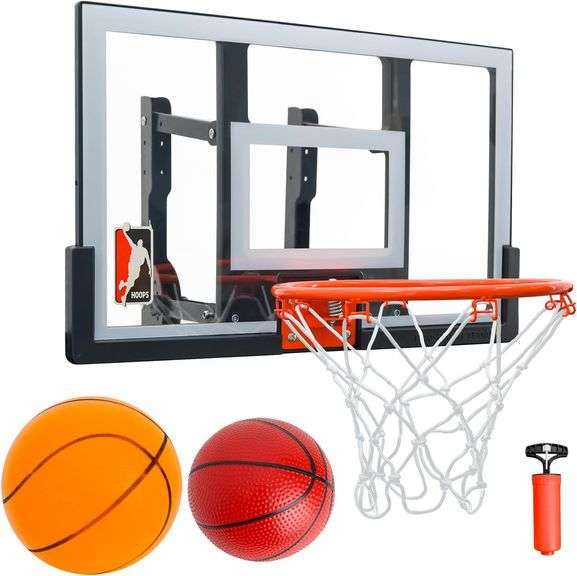 Mini Basketball Hoop Indoor 25 Inch, Adjustable-Height Wall Mounted ...
