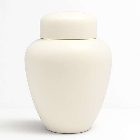 Modern Serenity Elegant Ceramic Cremation Urn for Adult Female or Male ...
