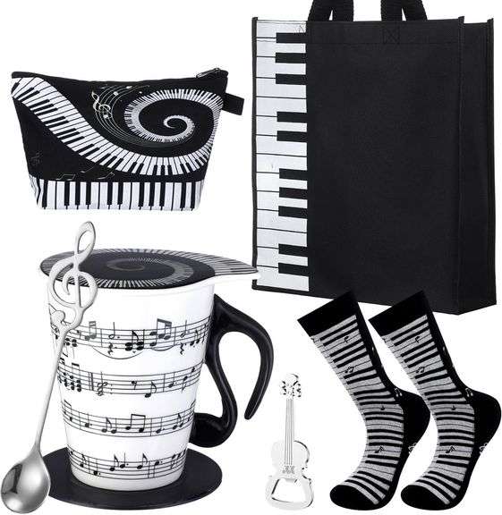 7 Pieces Music Teacher Appreciation Gift Set Include Ceramic Music ...