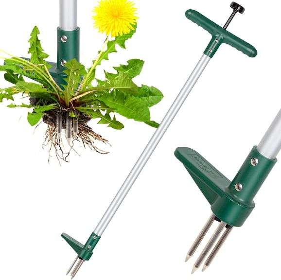 Walensee Weed Puller, Stand Up Weeder Hand Tool, Long Handle Garden ...