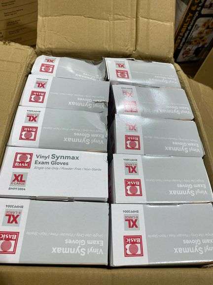 X-Large Disposable Synmax 4G Gloves, (100-Pack) - Matthews Auctioneers