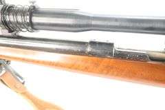 Custom 220 Swift rifle with Bull Barrel, Thumbhole Stock & Mauser ...