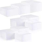 Suzile 9 Pcs Acrylic Buffet Risers Display Box Cube 5 Side Food Riser ...