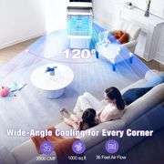 Portable Air Conditioners, 2500 CFM Swamp Cooler with 6.87 Gal Water ...