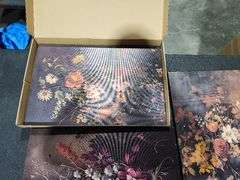 Framed 3Pcs Dark Floral Framed Canvas Wall Art Set, Dark Academia Flower Prints, Vintage ...