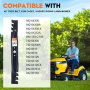 Hipa 942-04308 Mulching Blades for Cub Cadet XT1 LT42 ZT1 RZT42 42 inch ...