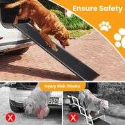 Dog Ramp for Car, 71'x 17' Pet Ramp for Large Dogs with Anti-Slip ...