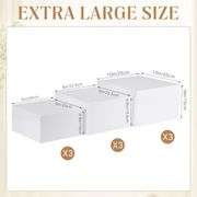 Suzile 9 Pcs Acrylic Buffet Risers Display Box Cube 5 Side Food Riser ...