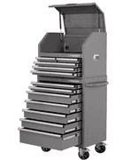 Tool Storage 27 in. W Standard Duty Gray Tool Chest Combo - Matthews ...