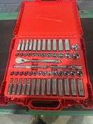 Milwaukee 3/8 in. Drive SAE/Metric Ratchet and Socket Mechanics Tool Set (56-Piece) - Matthews ...