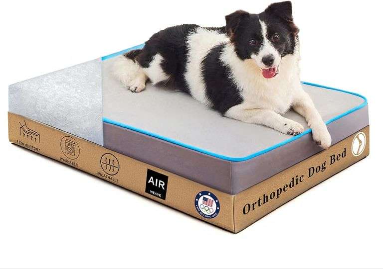 KmaxShip Dog Bed for Large Dogs-Air Fiber Core,100% Breathable and ...