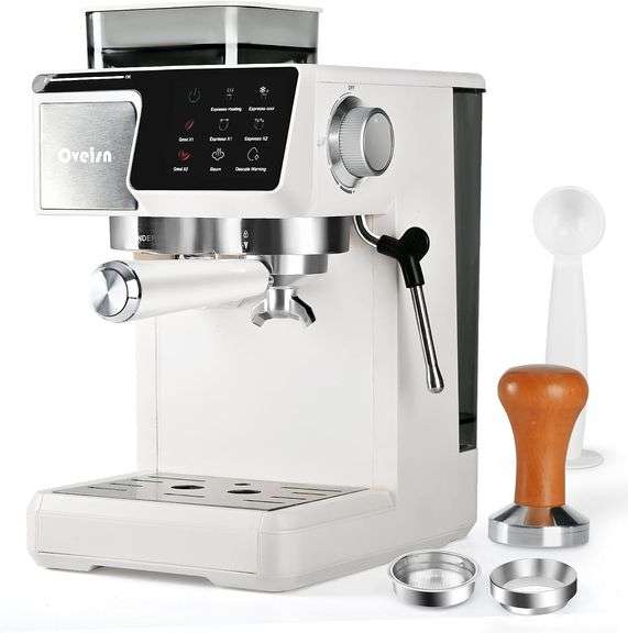 oveisn Espresso Machine 20 Bar, Coffee Maker with grinder 20 Grind ...