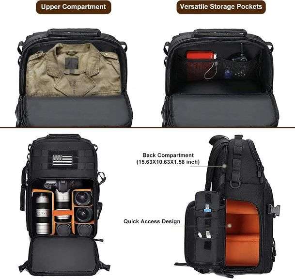 MOSISO Camera Backpack, DSLR/SLR/Mirrorless Photography Tactical Camera ...