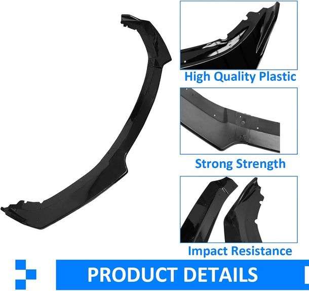 Collect Light 3Pcs Front Bumper Spoiler Lip for 2016-2020 Honda Civic ...