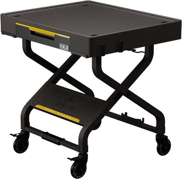 HALO Outdoor Cart | Portable Outdoor Countertop Grill Cart | Drop Down ...