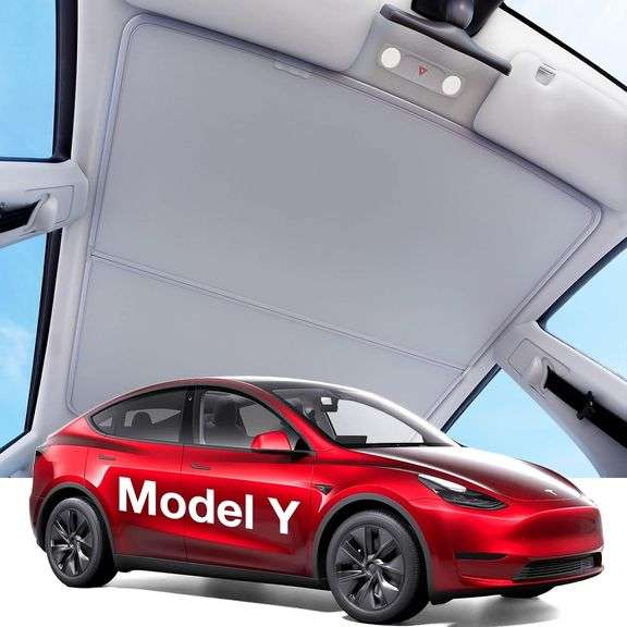 2024 Upgrade Tesla Model Y Sunshade Roof Never Sag, Nano Ice-Crystal ...