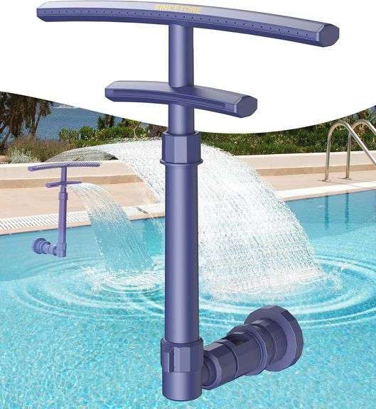 SINCETORE Pool Fountain for Above and Inground Pools, 2 in 1 Dual Spray ...