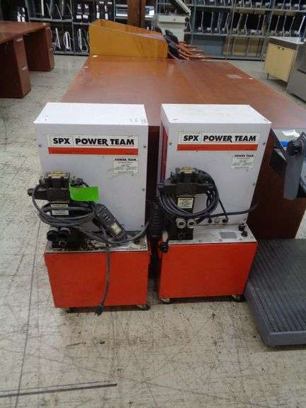 2 -POWER TEAM 10,000 PSI PUMP CAT# Q99-2013 - Matthews Auctioneers