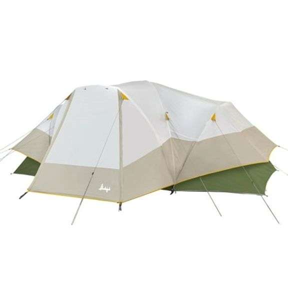 Slumberjack Aspen Grove 8 Person Hybrid Dome Family Camping Tent, 2 ...